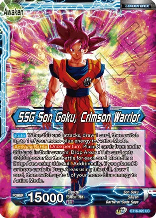 Son Goku // SSG Son Goku, Crimson Warrior (BT16-020) [Realm of the God