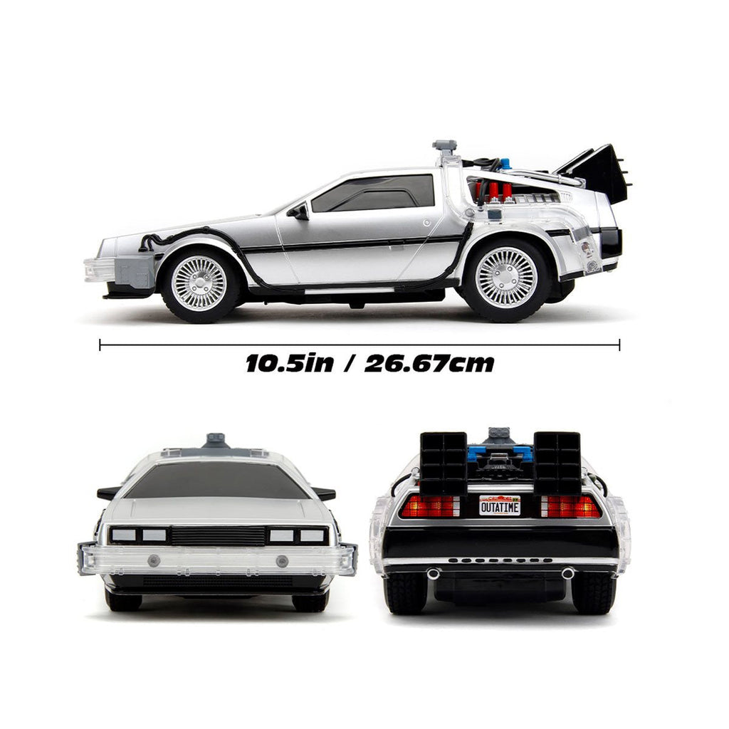 Back to the Future Remote Control 1:16 scale DeLorean Time Machine (ON