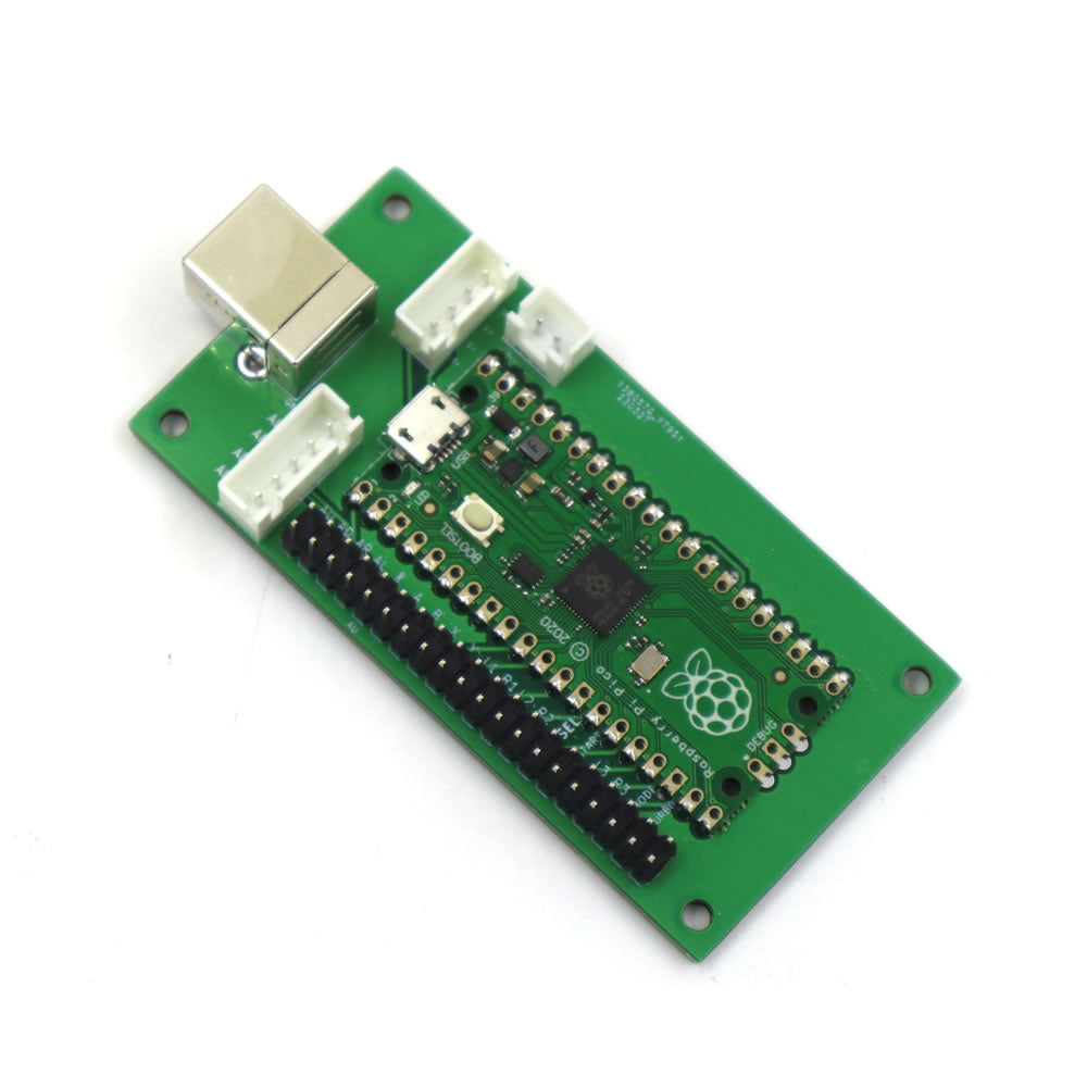 RAC-C500-PICO Raspberry Pi Pico Zero Delay Arcade Joystick Controller