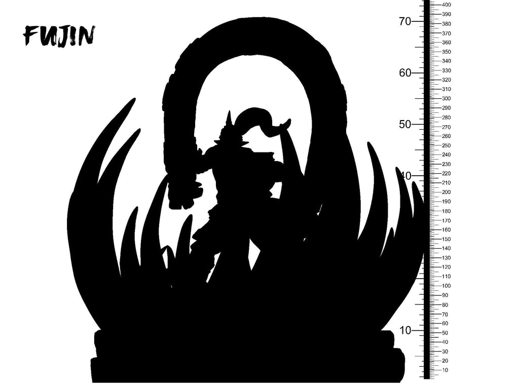 3D Printed Clay Cyanide Fujin God of Wind Japanese Deities Ragnarok D&