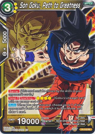 Son Goku, Path to Greatness (P-115) [Magnificent Collection Forsaken W